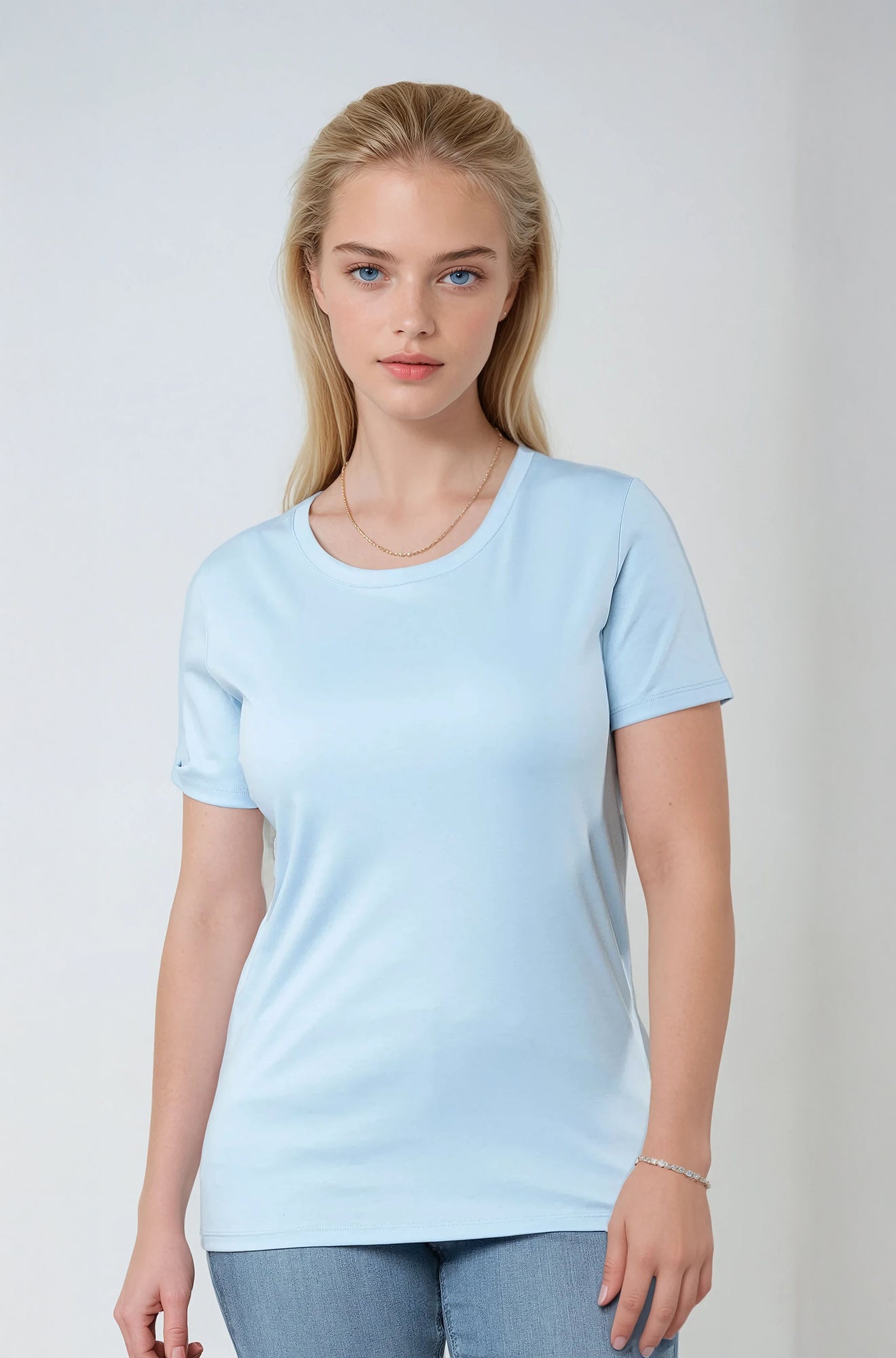 Women's T-Shirt by Carreli Jeans | S028 Blue | Boutique Vvög , fashion clothing for men and women