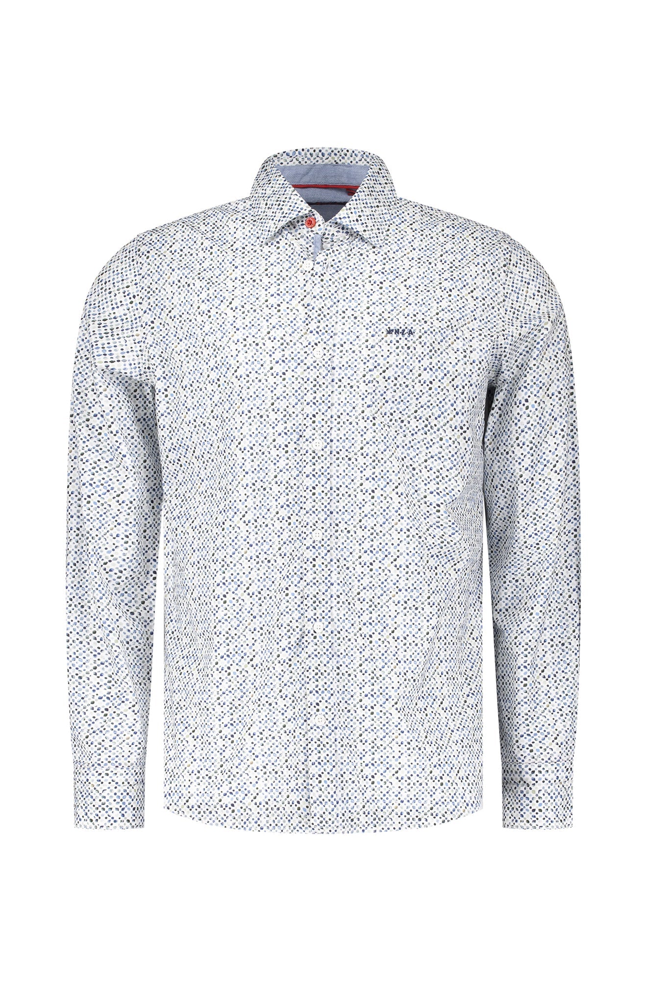 Men's stretch shirt by NZA | 25GN540 Ecru Multi | Boutique Vvög ...