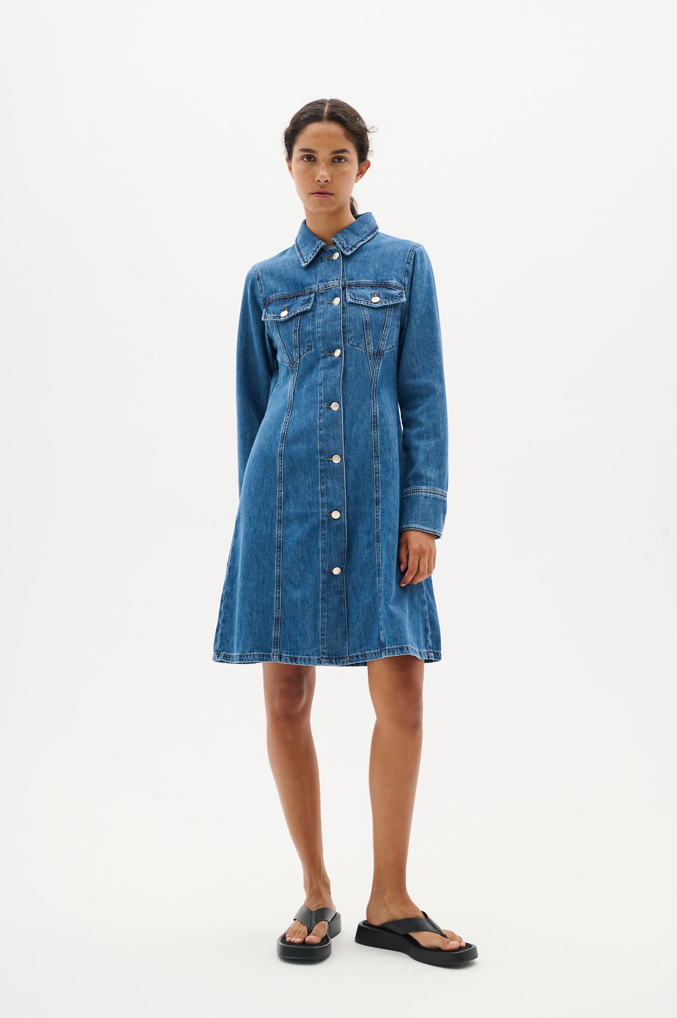 Robe Denim Délavé | 30110168 - Chic et Confortable | Vvög