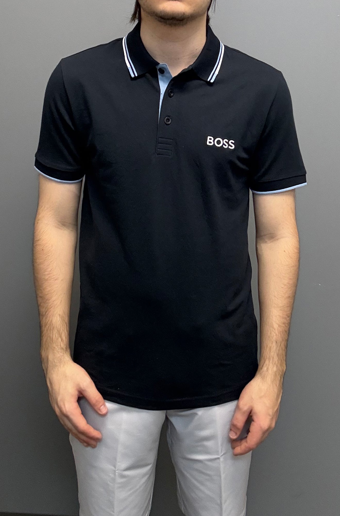Men's polo by HUGO BOSS | 50469102 Light Blue | Boutique Vvög , fash...