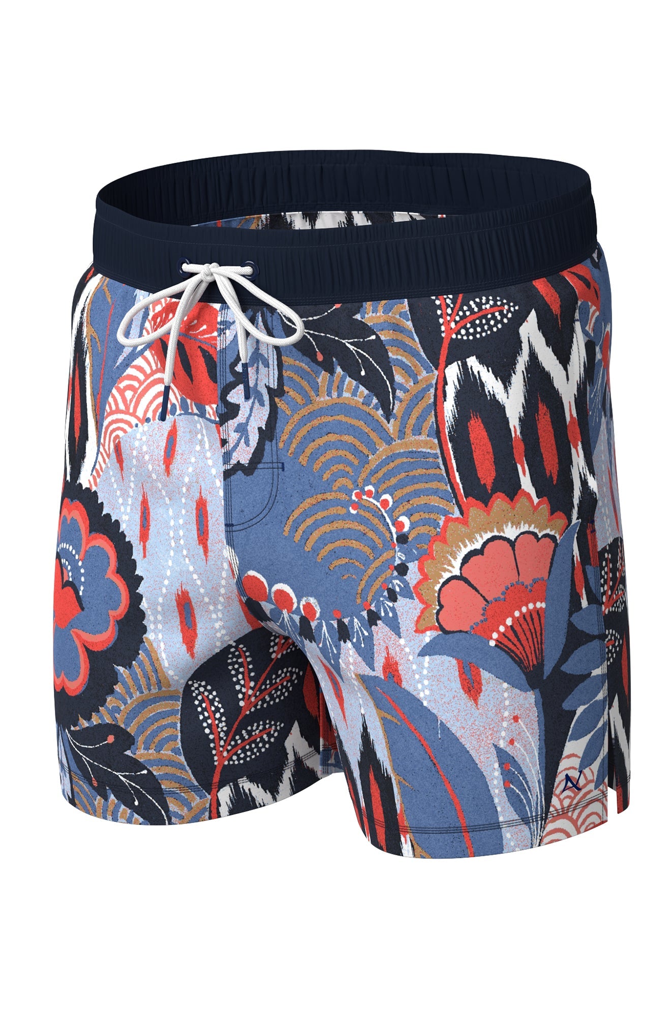 Men's matching swim shorts by Au Noir | LEMBERG B Blue | Boutique Vvög ...